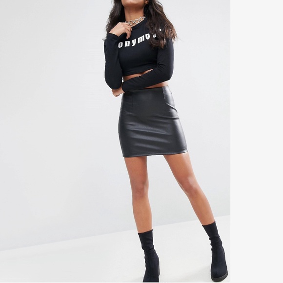 ASOS | Tops | Nwotasos Crop Top With Anonymous Print | Poshmark